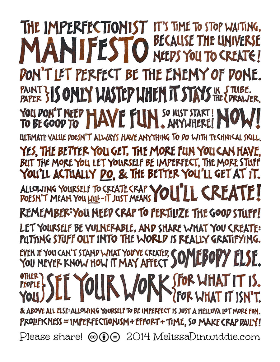 New Poster & Graphic! Plus the Perils of Preaching Imperfectionism ...